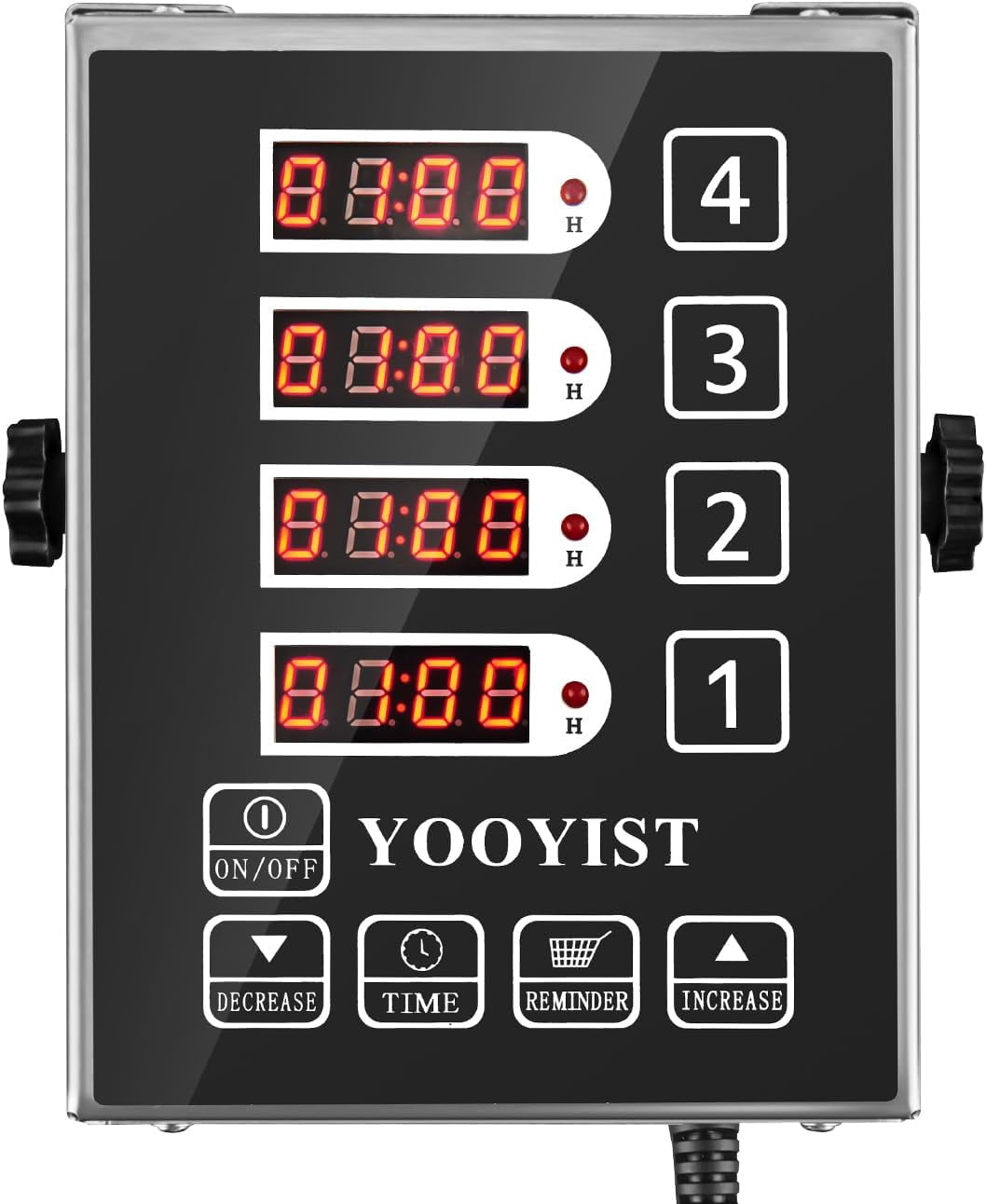 Kitchen Timers for Cooking – 4 Channel Commercial Kitchen Timer ...