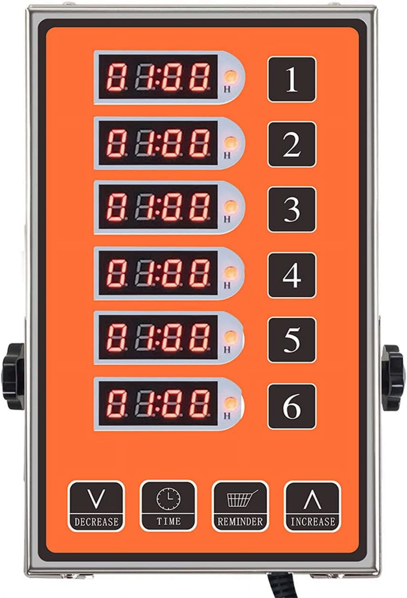 Kitchen Timers for Cooking – 6 Channel Commercial Kitchen Timer ...