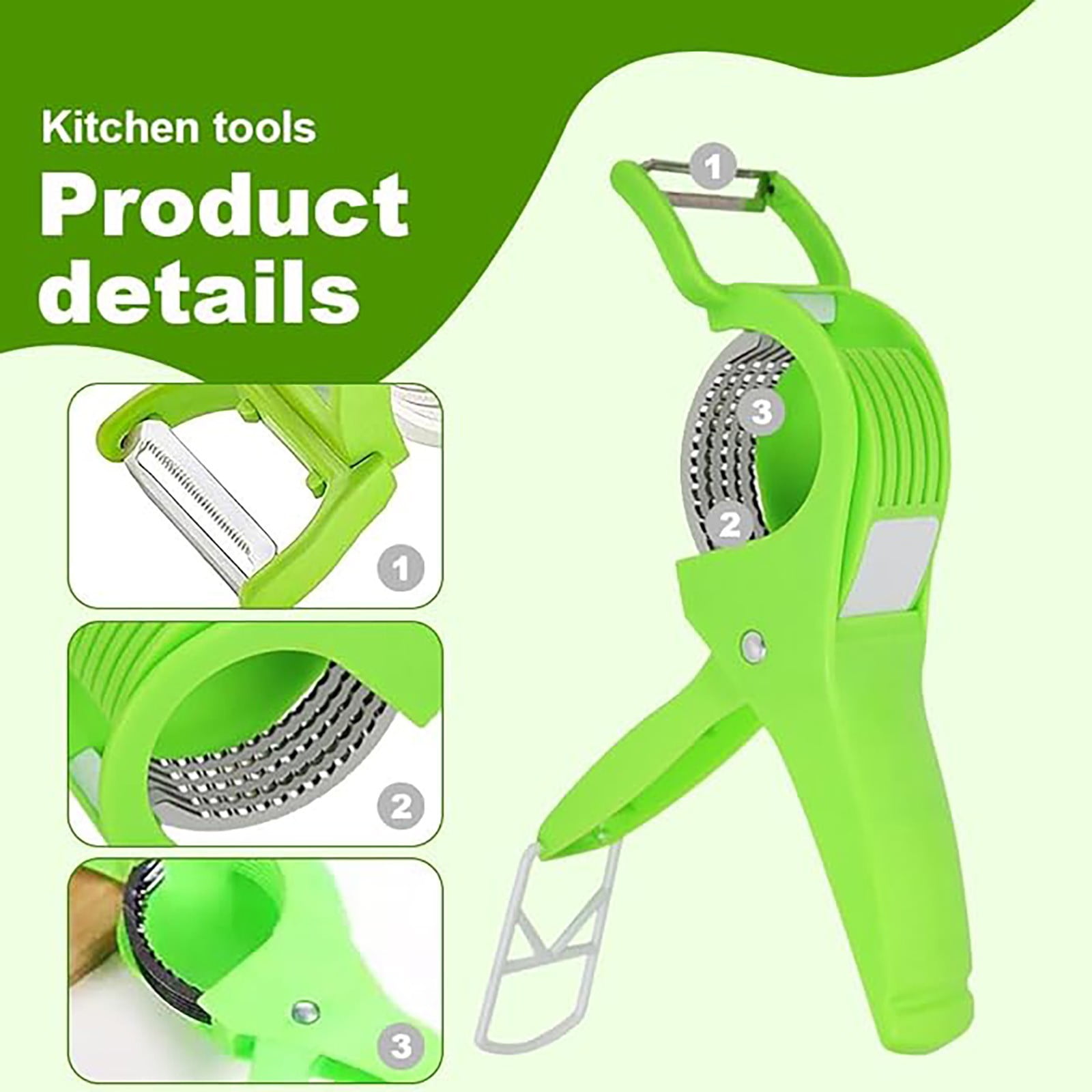 Kitchen Tools Vegetable Fruit Slicer Cucumber Ham Banana Divider Peeler ...