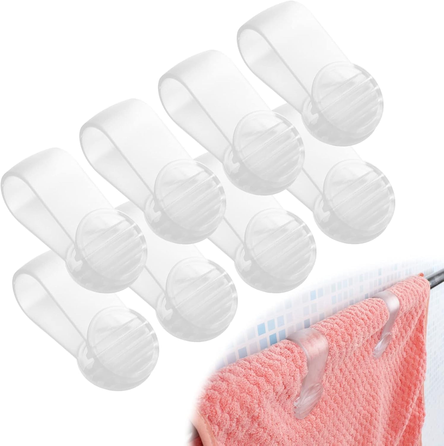 Kitchen Towel Clips - 8 Piece Set, No More Paper Towels on the Ground ...