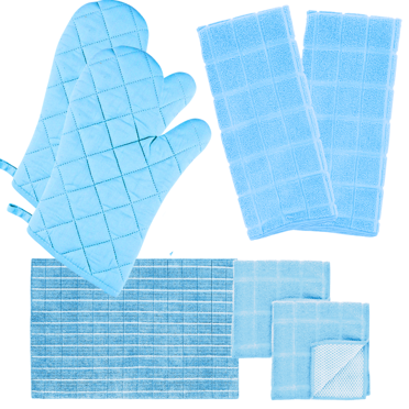 Versatility Red Microfiber Kitchen Dishcloths, 4 Piece Set, 12x12 Inch ...