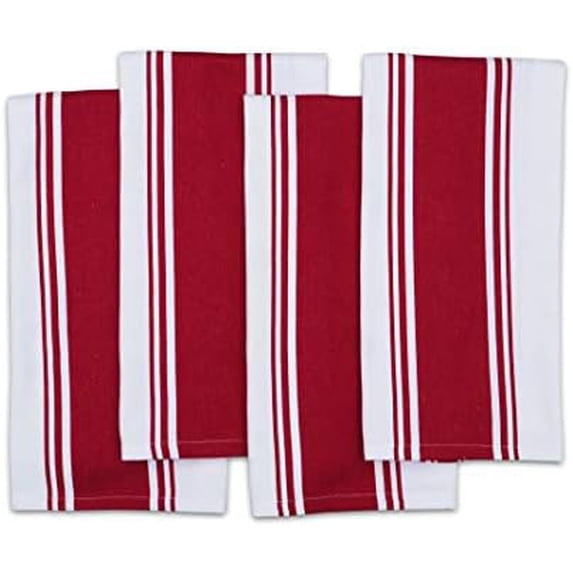 Kitchen Towels 100% Cotton Pack of 4, Highly Absorbent Quick Drying ...