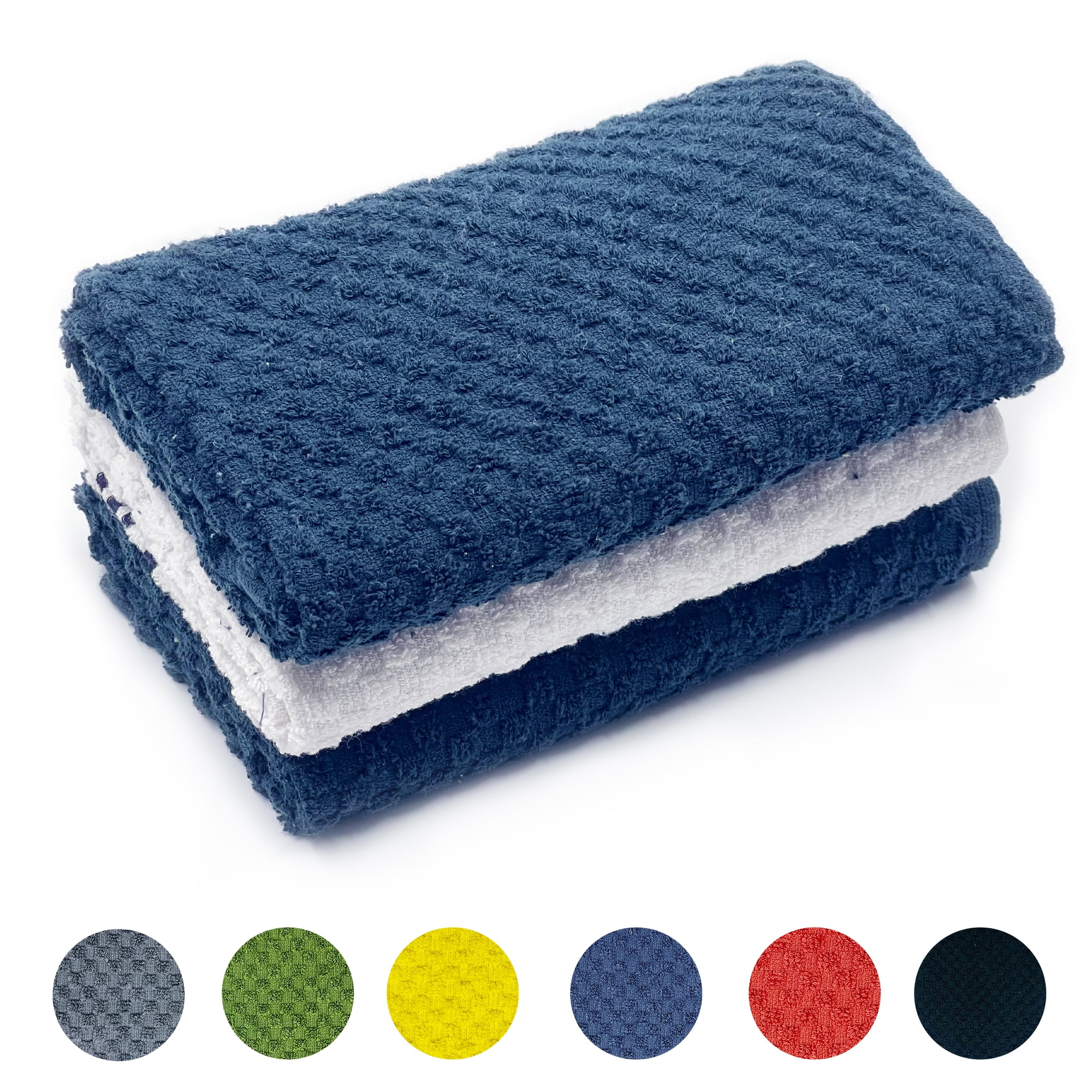 Dish Towels for Kitchen, 100% Cotton Absorbent Ultra Soft Tea Cloths ...