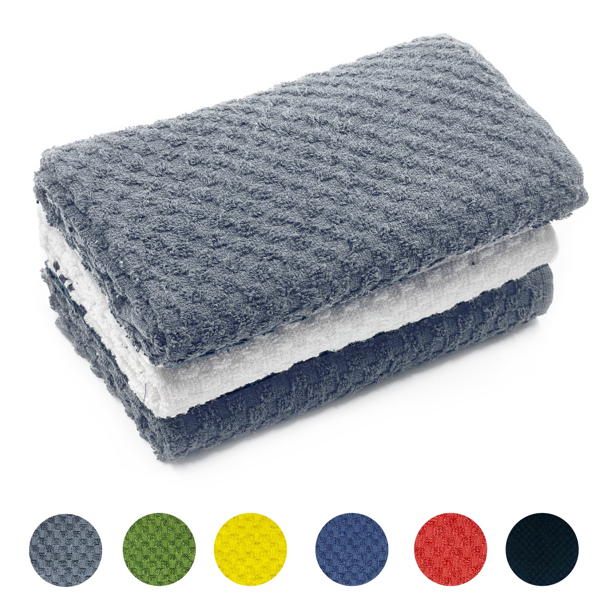 Dish Towels for Kitchen, 100% Cotton Absorbent Ultra Soft Tea Cloths ...