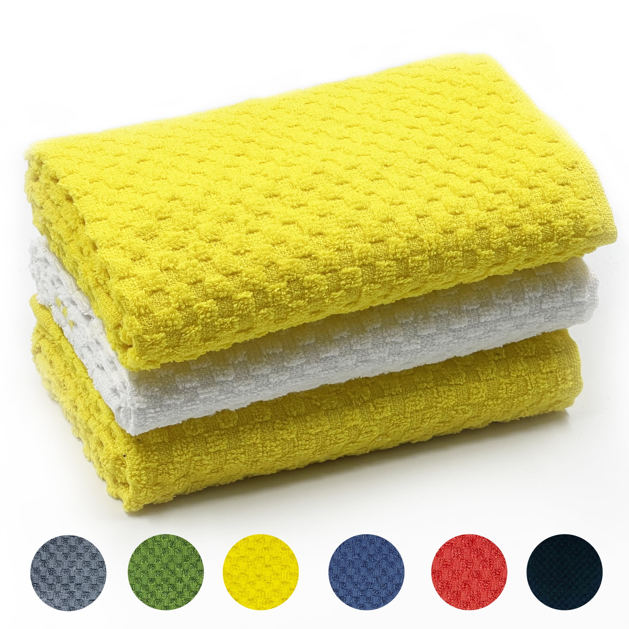 Dish Towels for Kitchen, 100% Cotton Absorbent Ultra Soft Tea Cloths ...