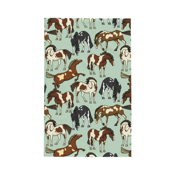 Kitchen Towels - Cartoon Spotted Cute Horse Quick Drying Absorbent Dish ...