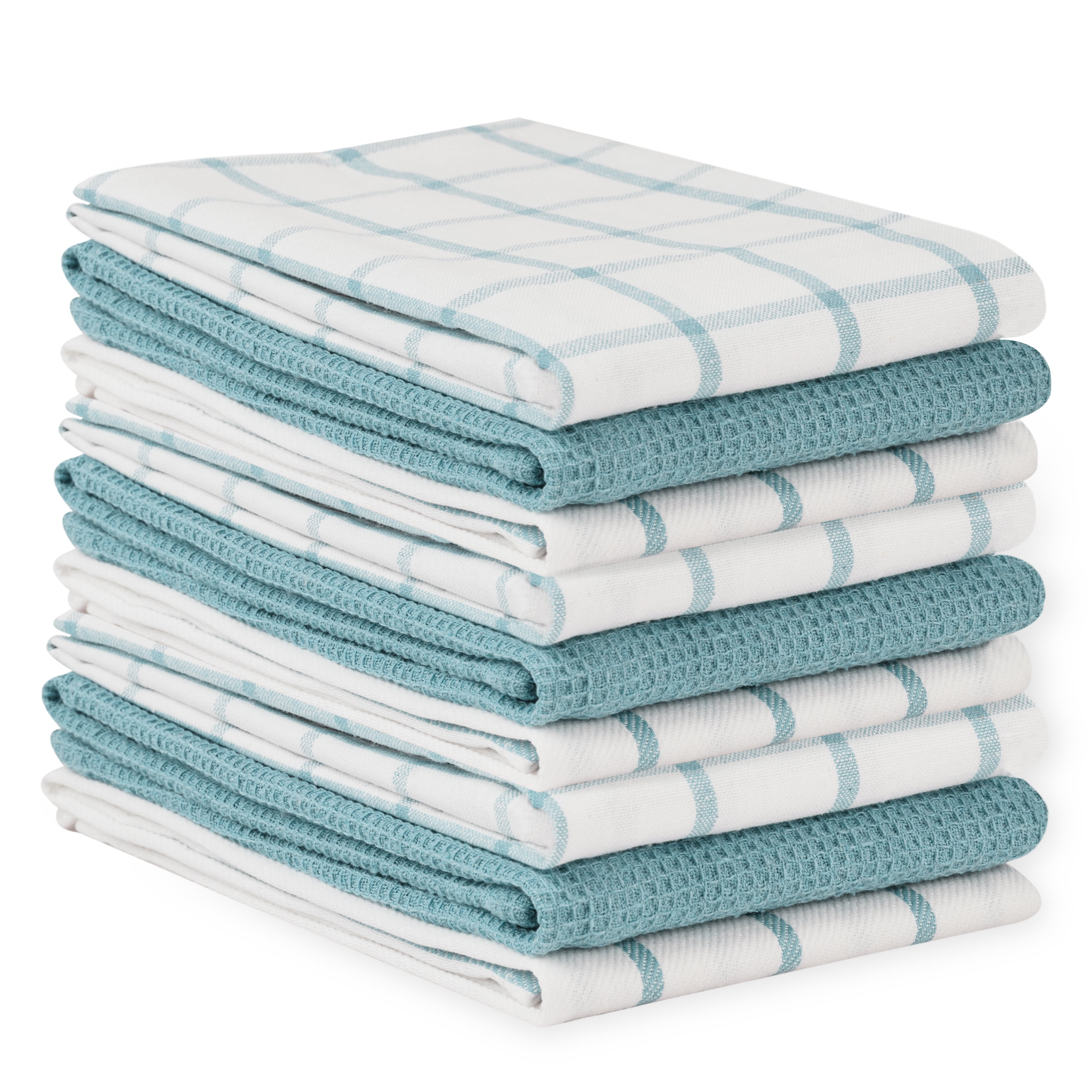 Kitchen Towels Set - Pack of 12 Cotton Dish Towels for Drying Dishes, 18”x 28”, Kitchen Hand ...