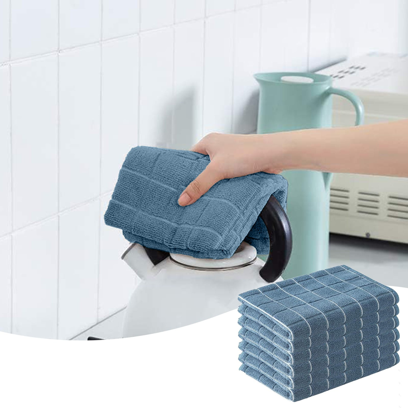 Kitchen Towels Sets of 6, Geometry Towels Kitchen, Dishtowels for ...