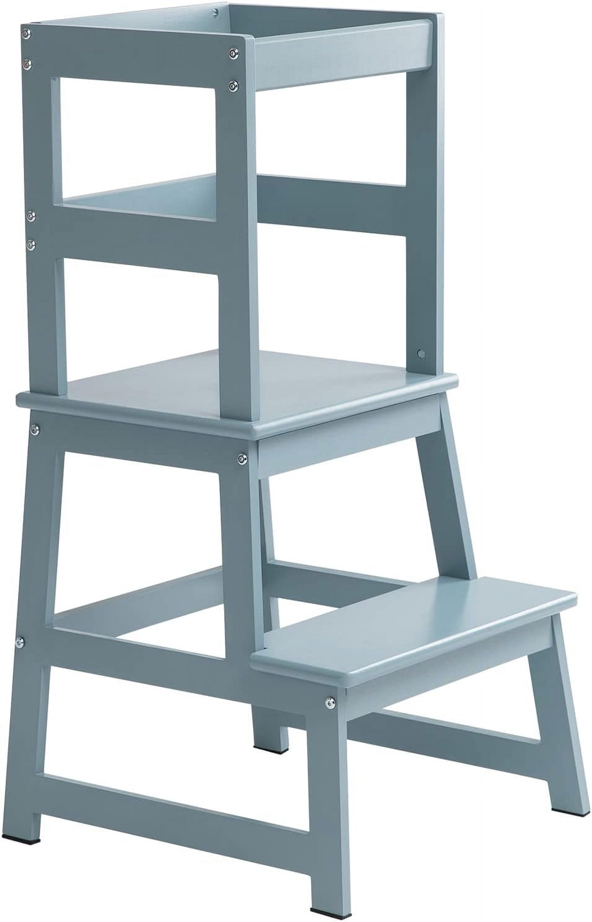 Kitchen Tower for Kids with Safety Rail,Toddler Standing Tower for ...