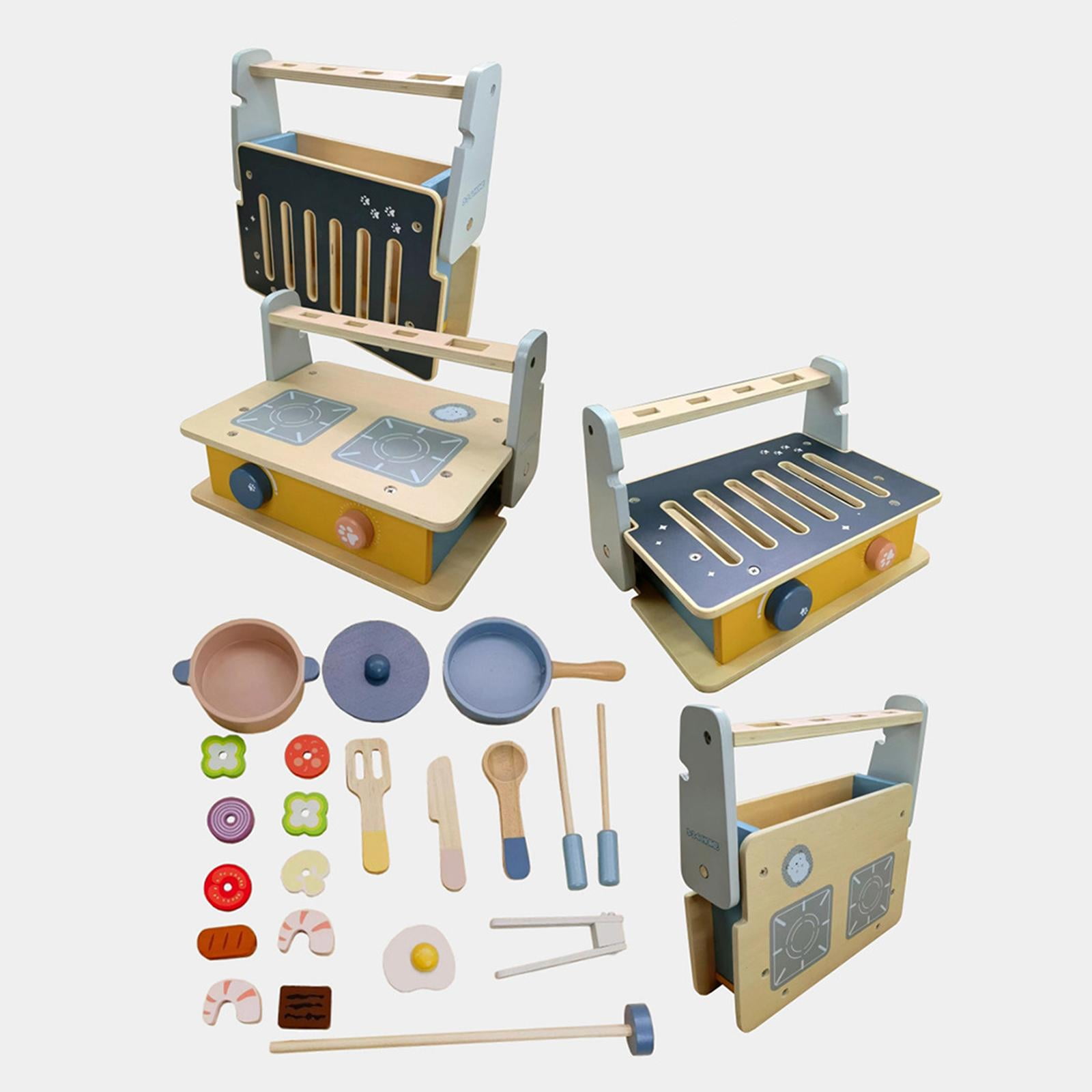 Kitchen Toys Accessories, Cooking Food Set, Breakfast Role Play Cooking ...