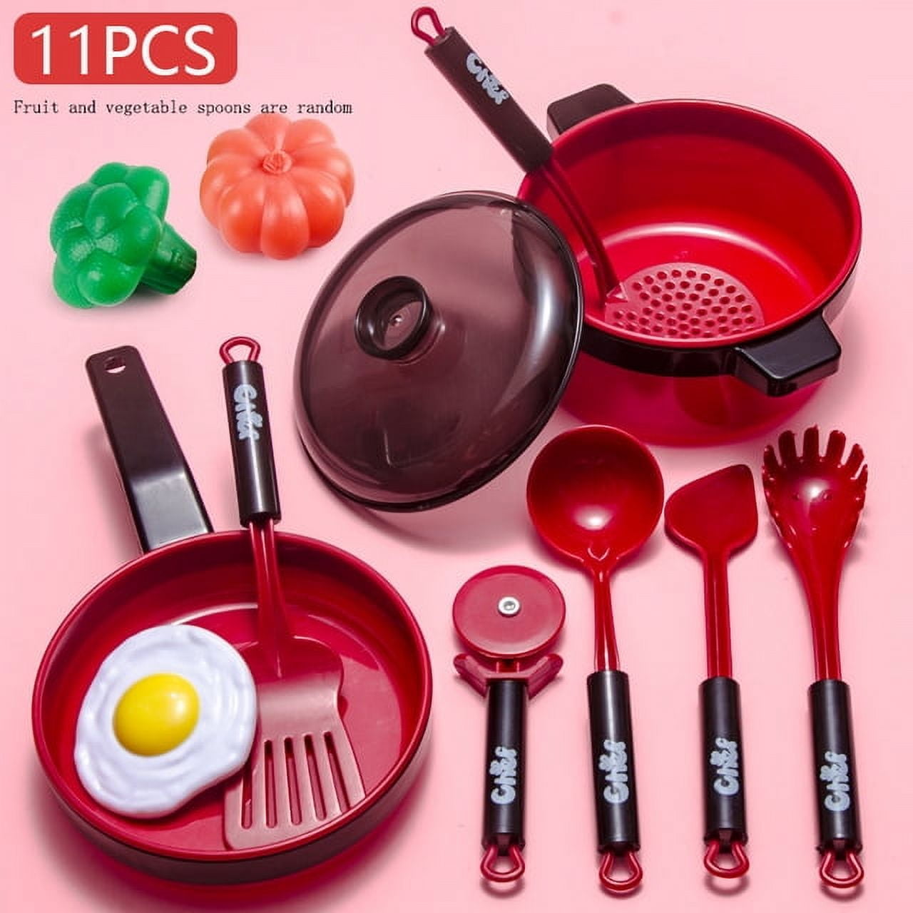 Kitchen Toys Set For Kids Girl Cooking Baby Cutting Fruit Cooking ...