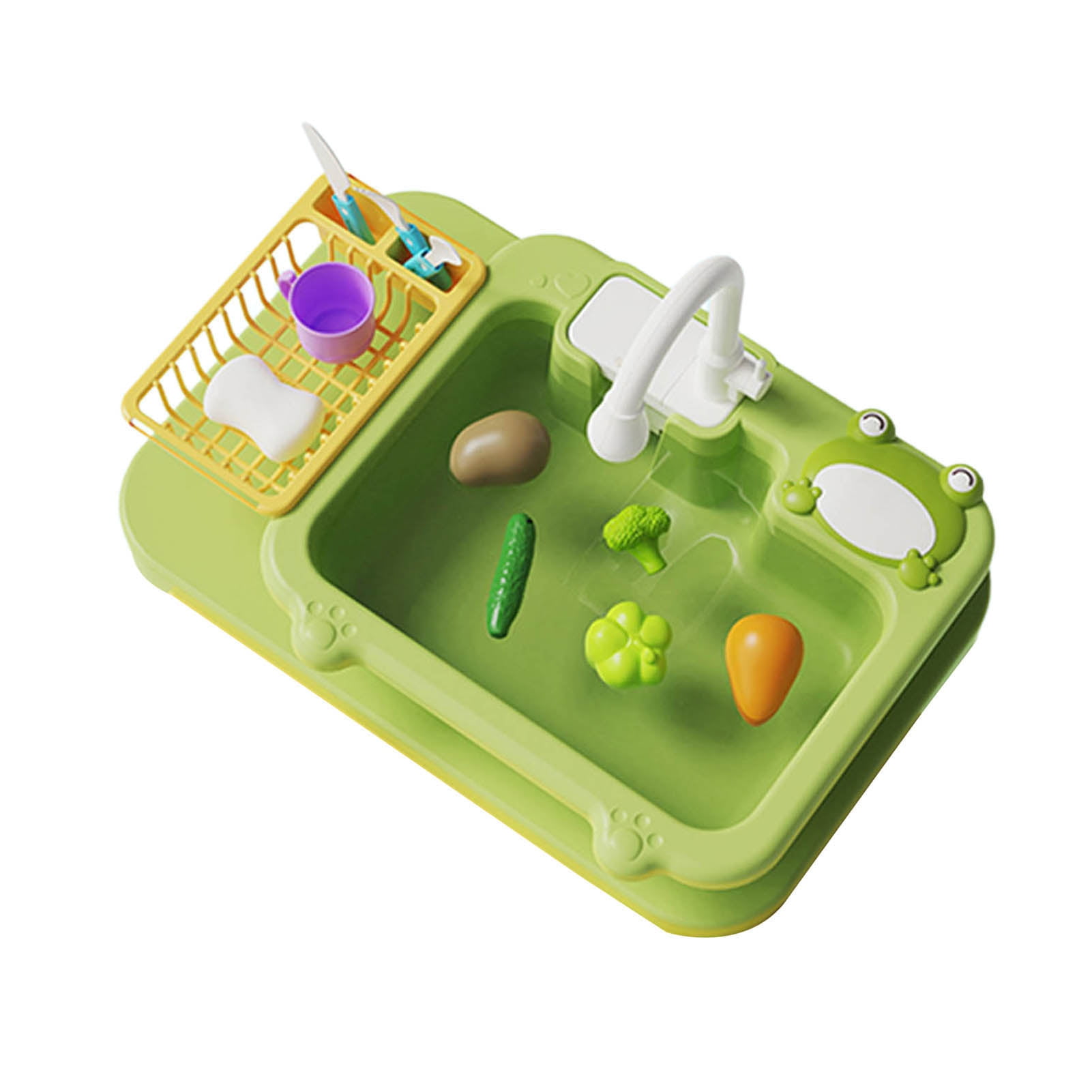 Kitchen Toys for Kids 1 Set Electric Dishwasher Toy Set with Water ...