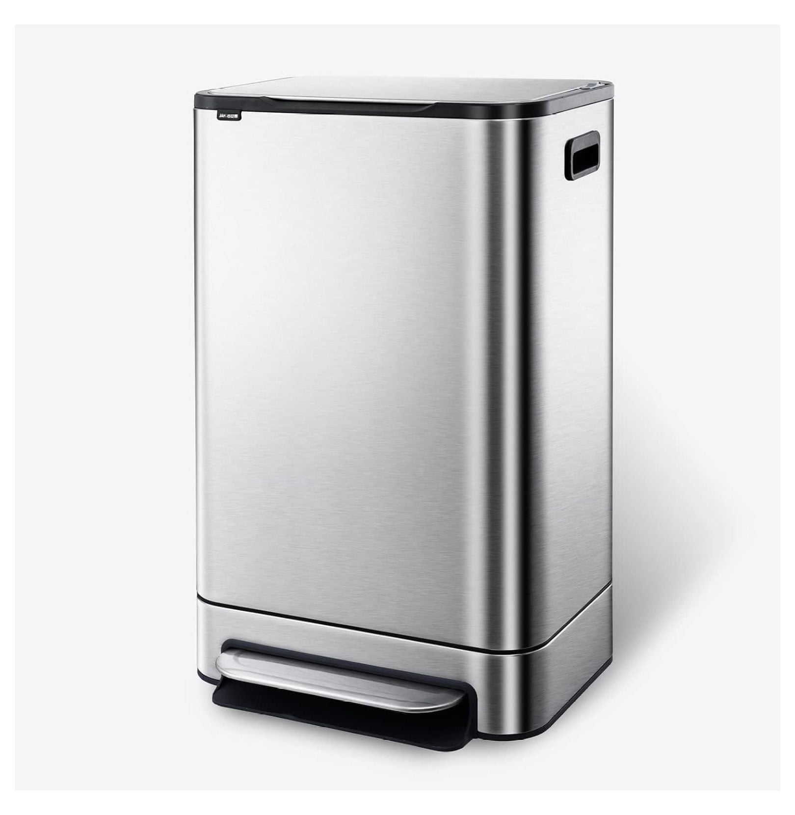 Kitchen Trash Can, 13.2 Gallon Stainless Steel Garbage Bin with Soft ...