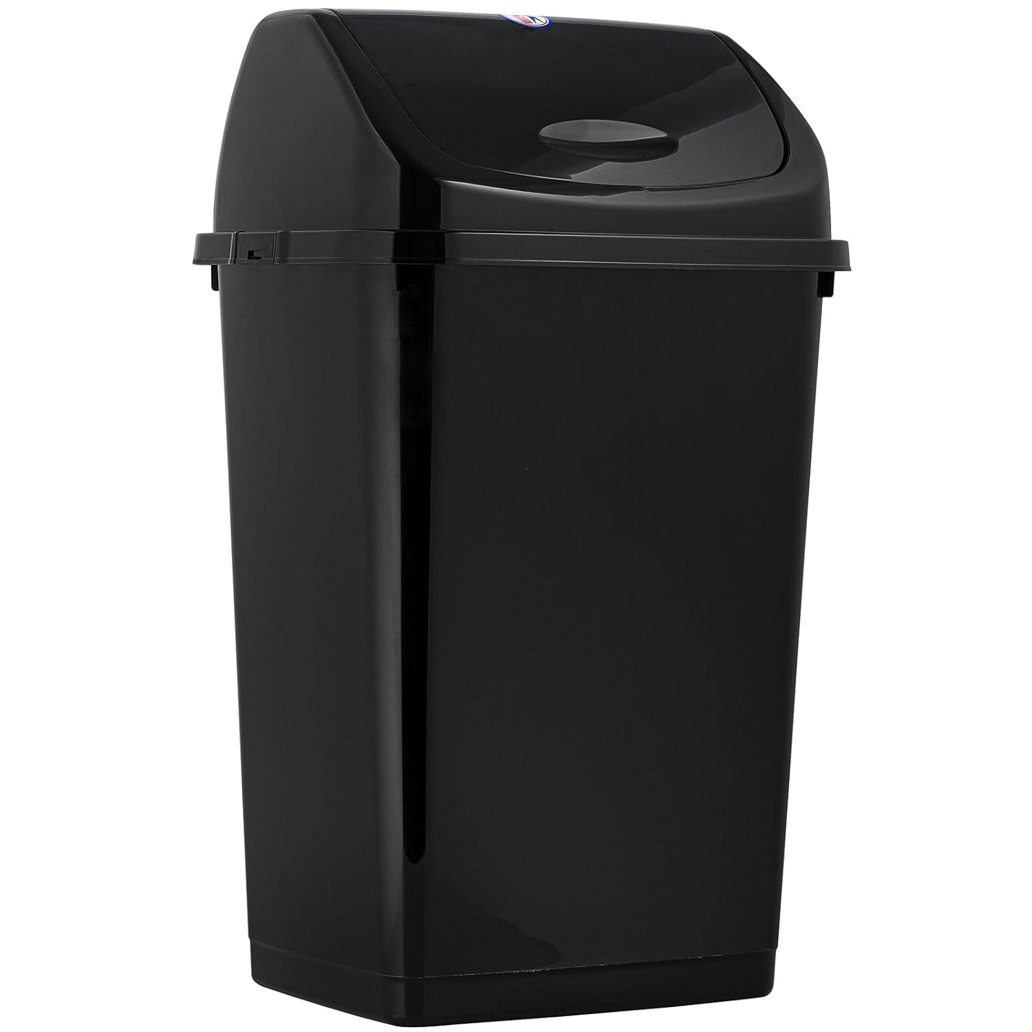 Kitchen Trash Can 13 Gallon with Swing Lid, Plastic Tall Garbage Can ...