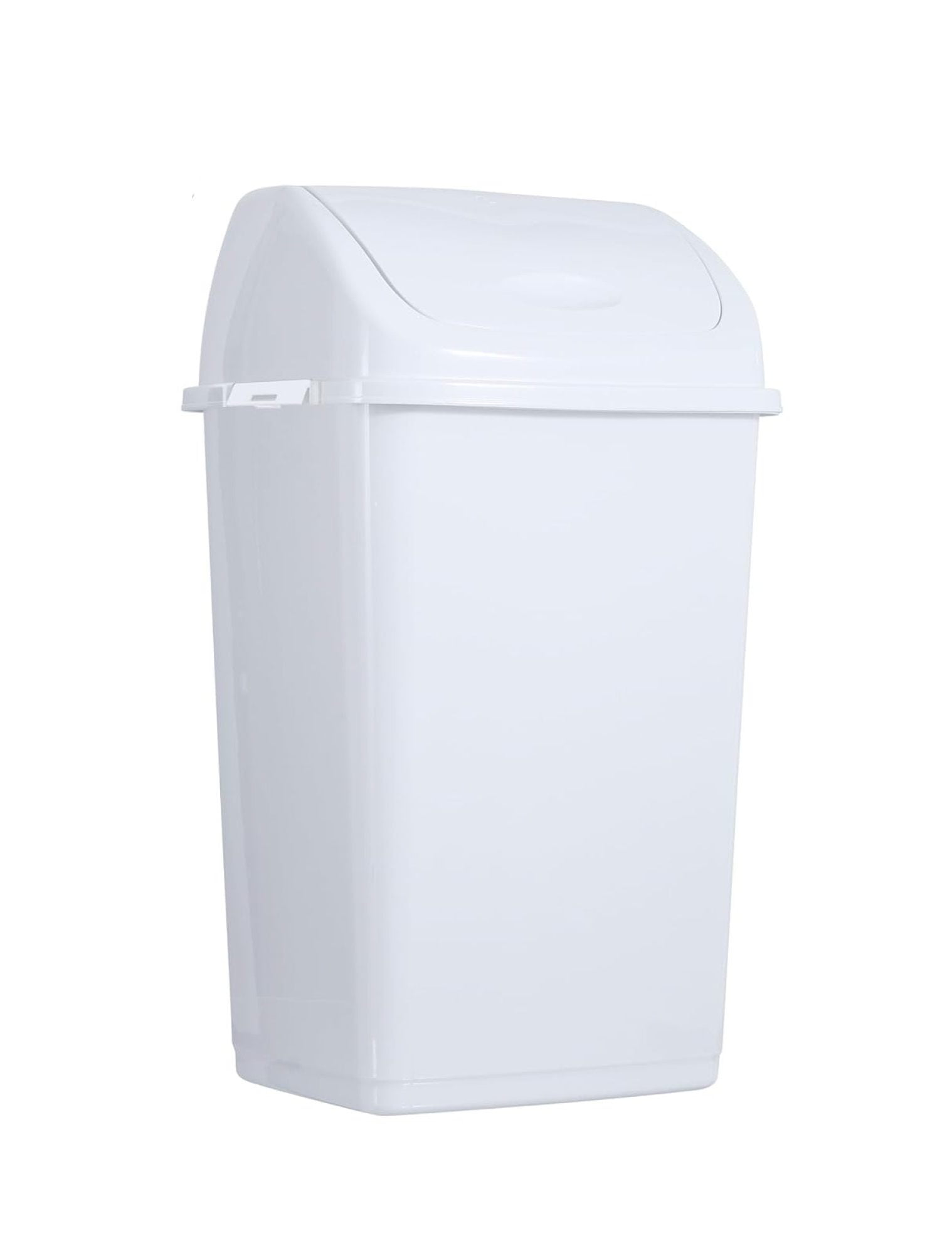 Kitchen Trash Can 13 Gallon with Swing Lid, Plastic Tall Garbage Can ...
