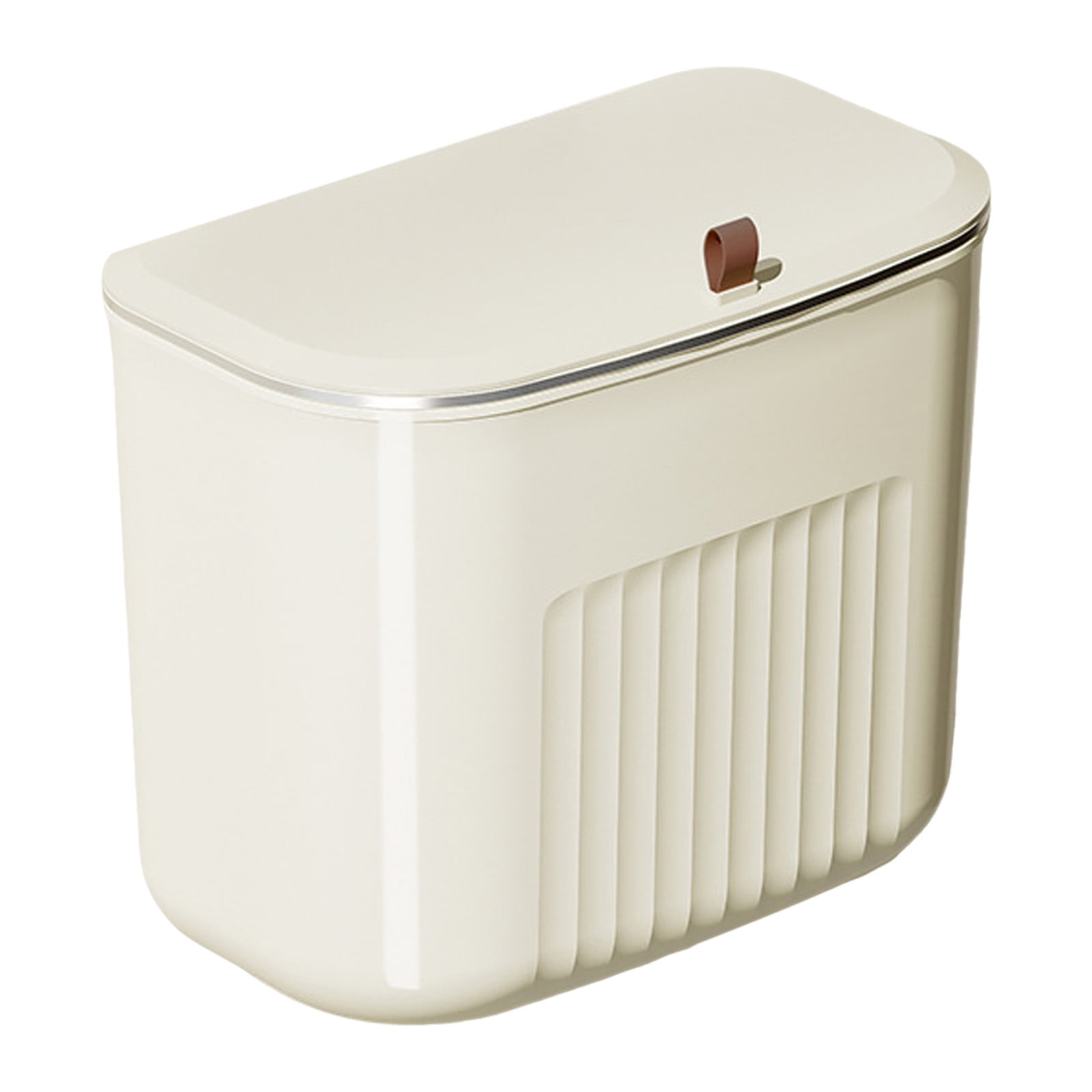 Kitchen Can with Lid, Detachable Compost Bin Stainless Steel Can Small ...