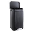 Design Trend Oval Slim Stainless Steel Step Trash Can with Soft Close ...