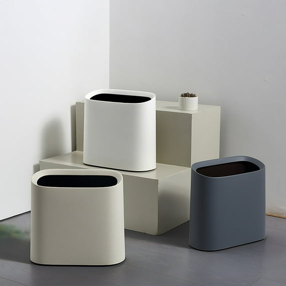 Kitchen Trash Can, Step-On Garbage Can with Lid, Tall Kitchen ...