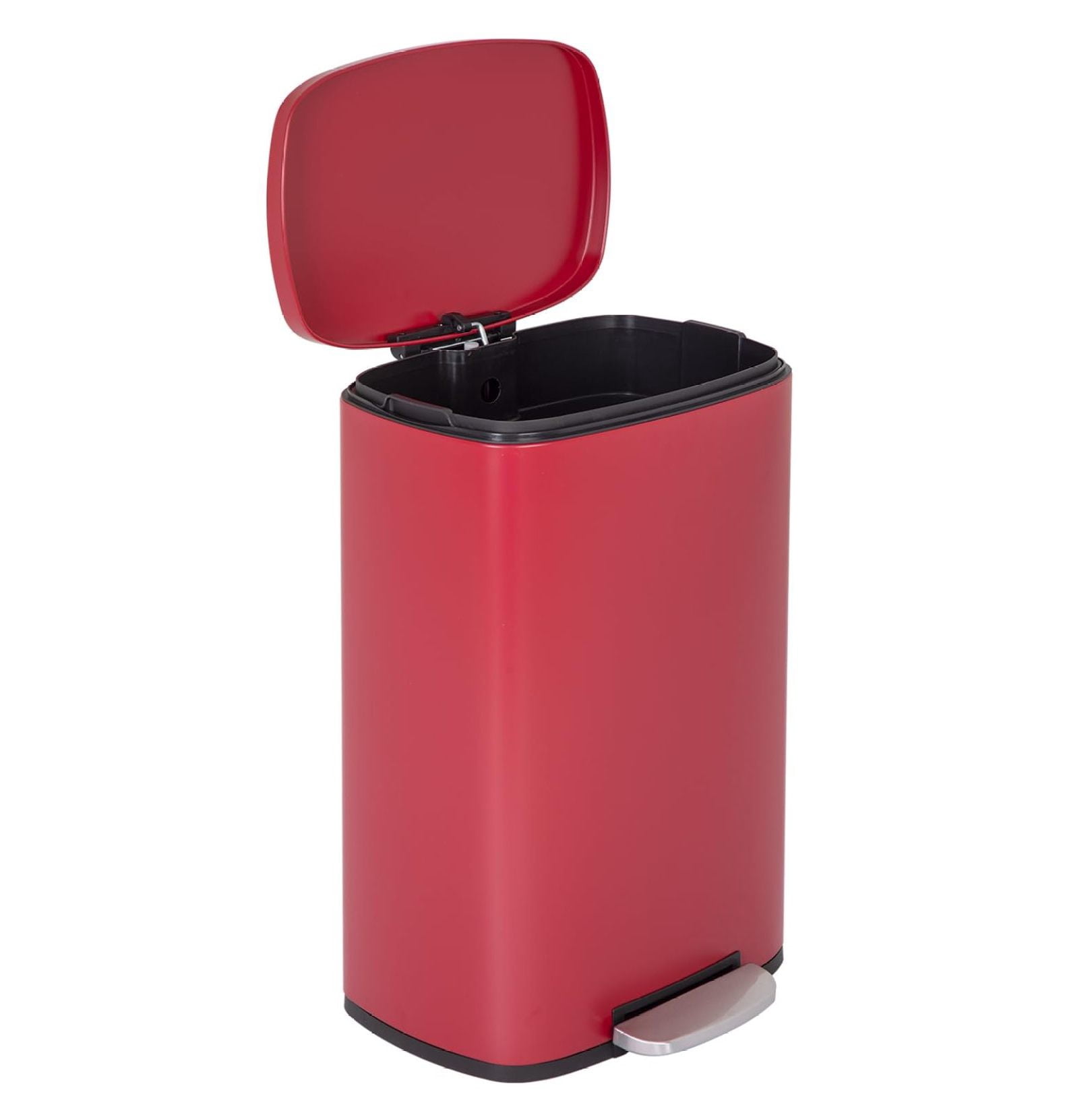 Kitchen Trash Can with Lid for Office Bedroom Bathroom Step Trash Bin ...
