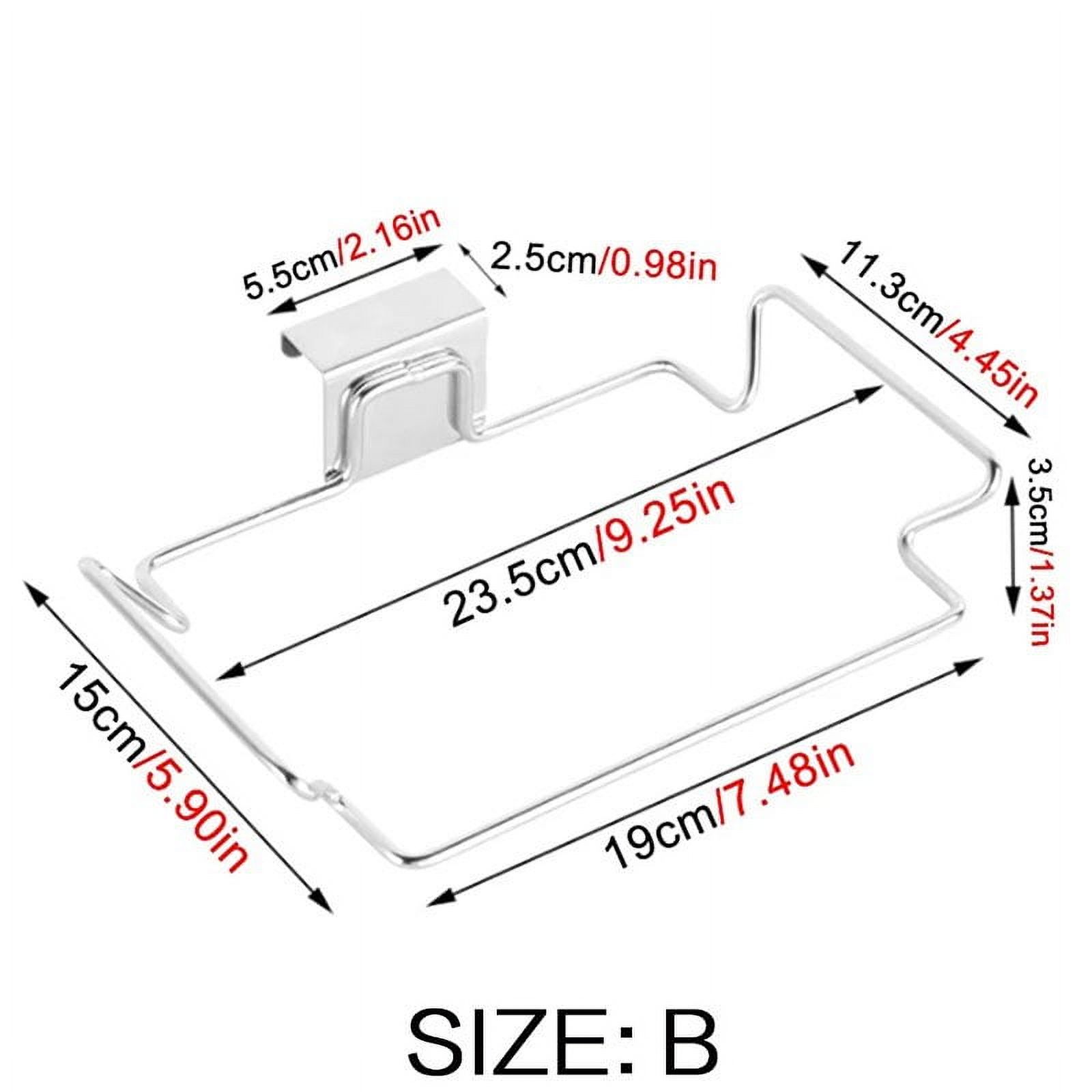 Kitchen Trash Rack Cabinet Door Garbage Bags Holder Stainless Steel ...