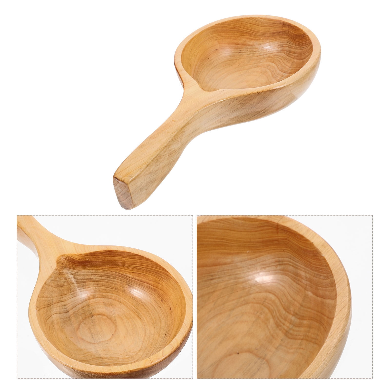 Pawsdot Wood Water Ladle Water Scoop Wood Khaki 1Pack Gardening Tool ...