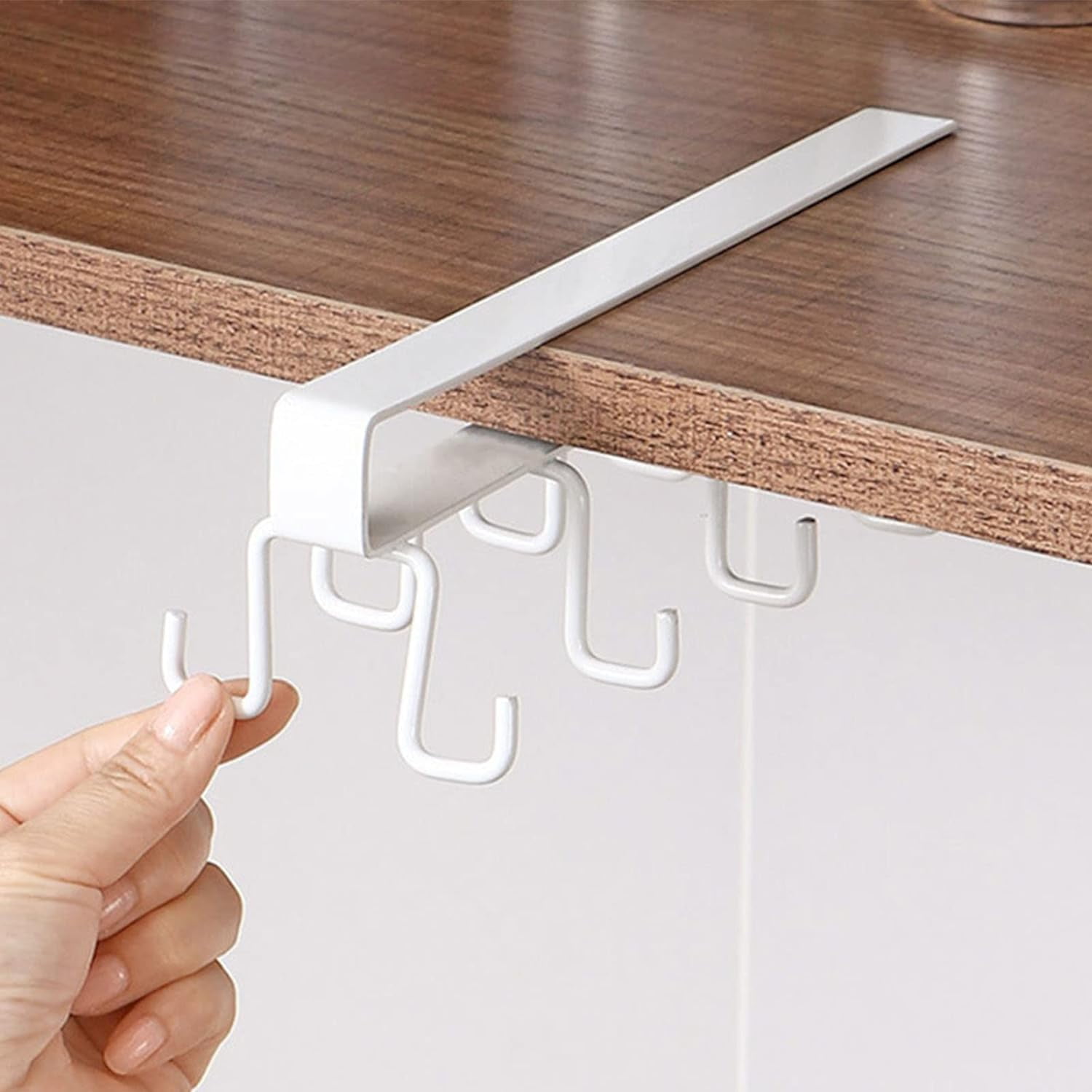 Kitchen Utensil Holder Hanger, Mug Hooks Mug Holder Under Cabinet ...