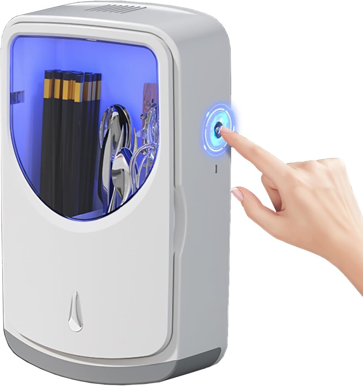 Kitchen Utensil Holder, Smart Cleaning Utensil Drying Rack with USB ...