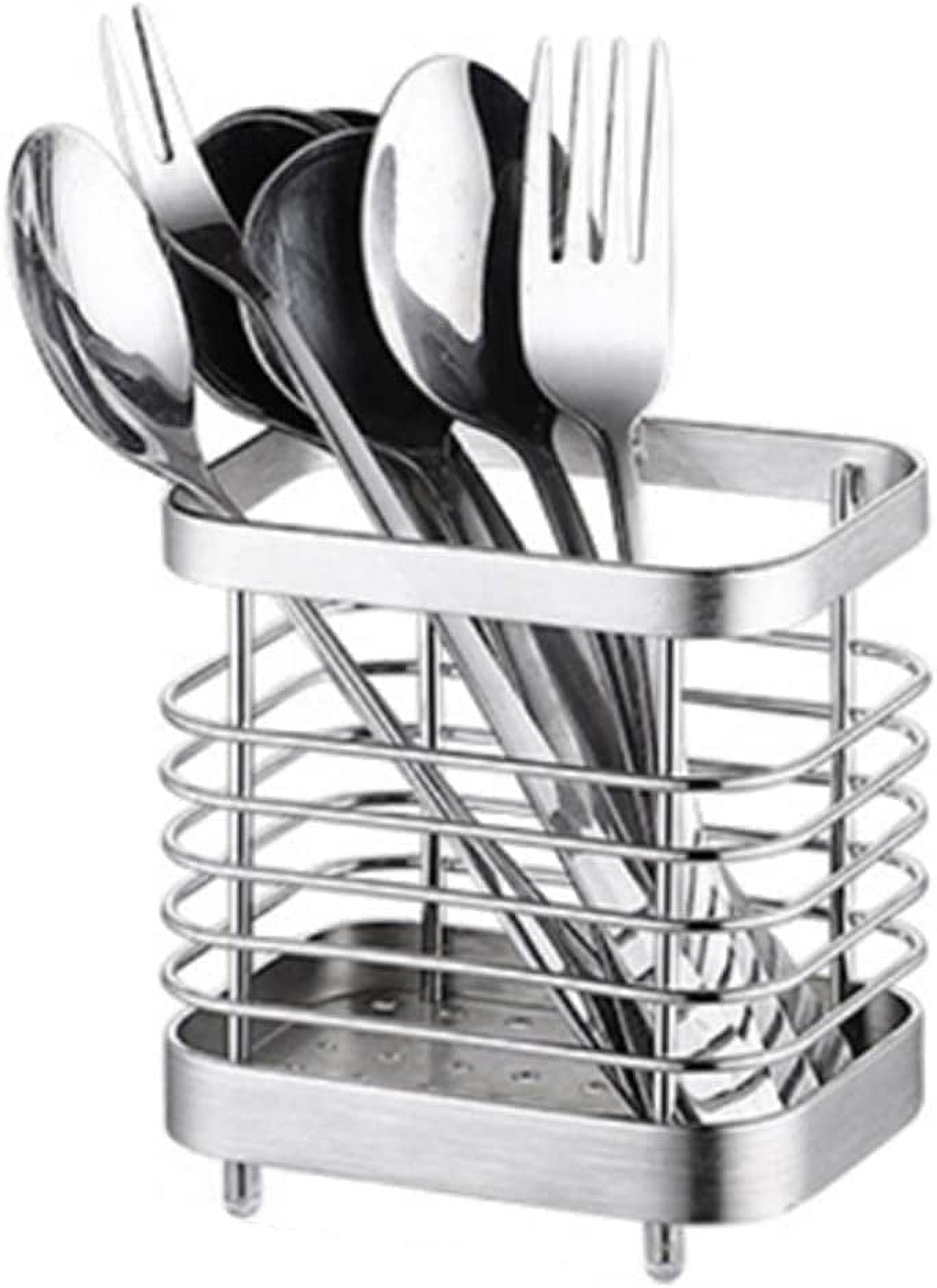 Kitchen Utensil Holder, Stainless Steel Sink Utensil Holder Countertop ...