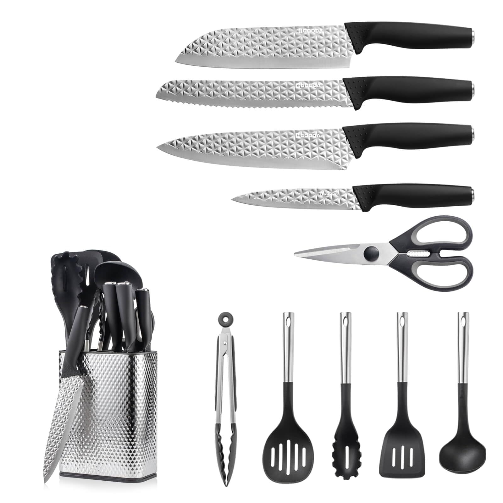 Kitchen Utensil Knife Set,11-Piece Heat-Resistant Nylon Kitchen ...