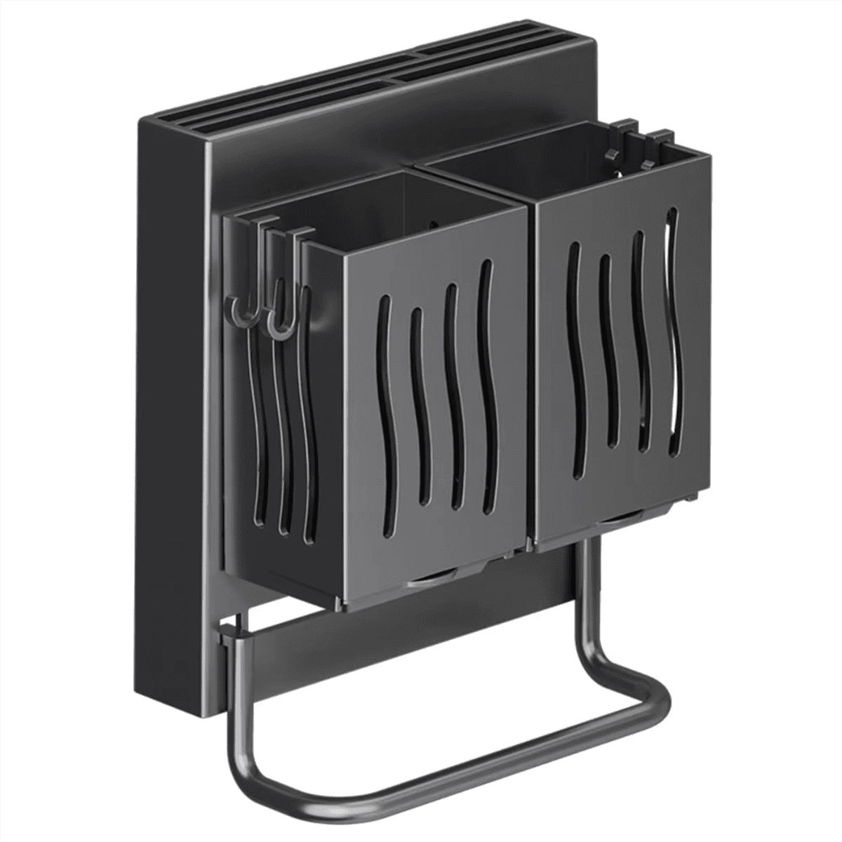 Kitchen Utensil Rack Wall-Mounted Freestanding Cutlery Storage Box ...