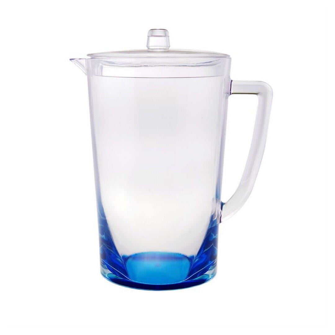 Kitchen Utensil Set 2.75 Quarts Water Pitcher with Lid, Oval Halo ...
