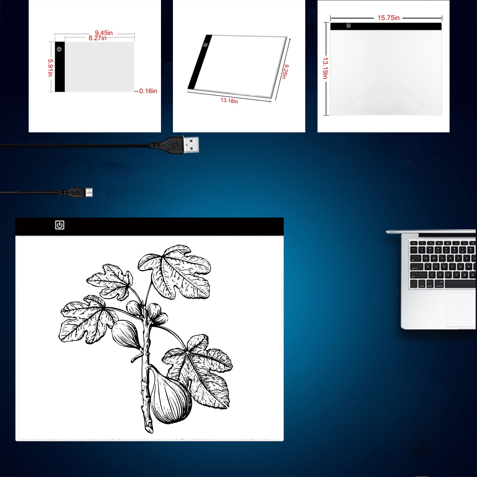 Kitchen Utensils & Gadgets,Portable A5/A4/A3 Tracing Board,LED Copy Pad ...