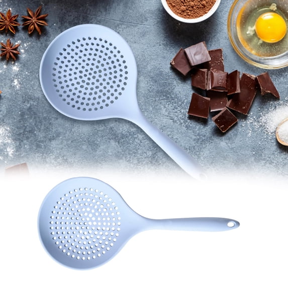 Kitchen Utensils,Heat Silicone Spoon And Colander With 6.7 Inch Head ...