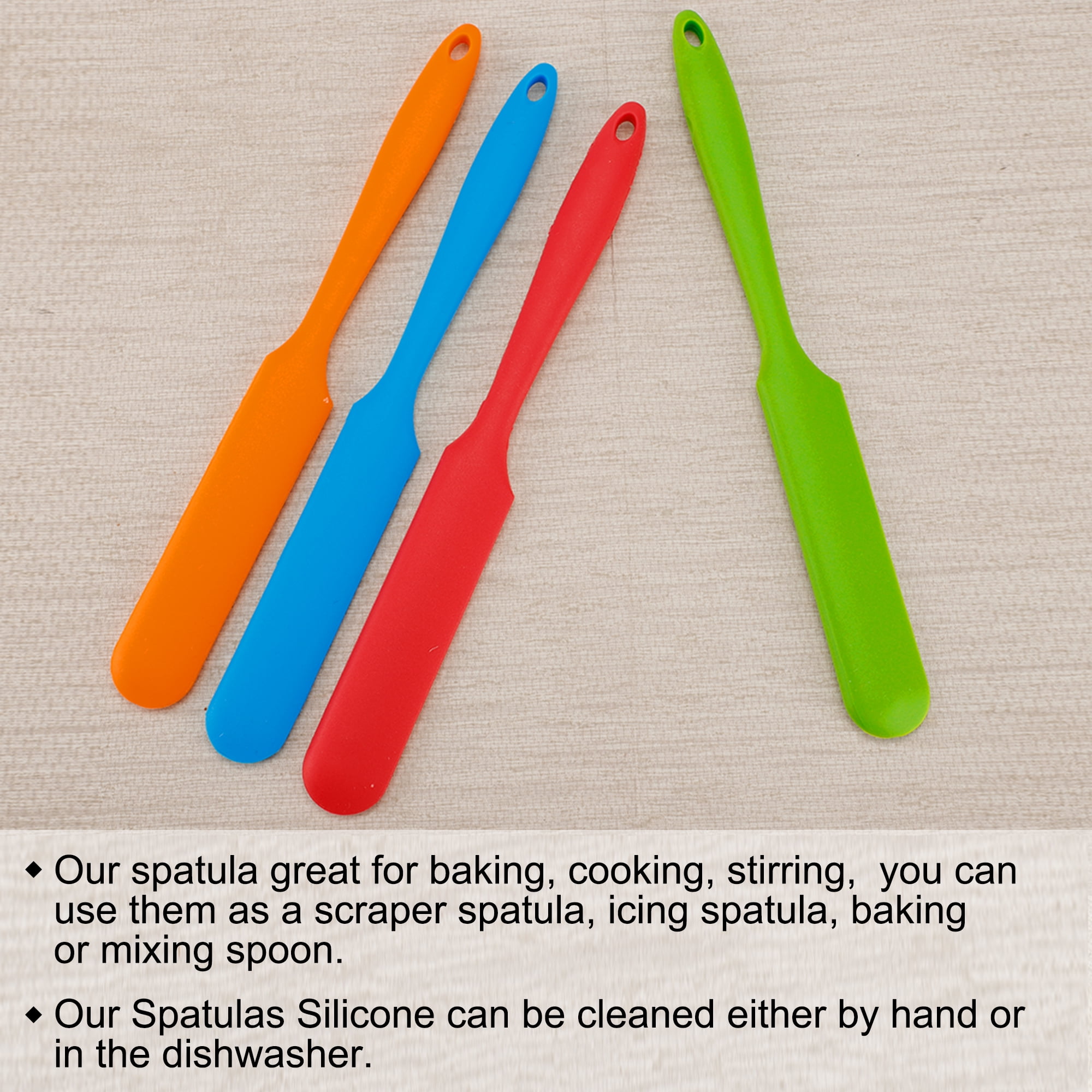 Kitchen Utensils, Holzlrgus Silicone Jar Spatula Set, Heat Resistant ...