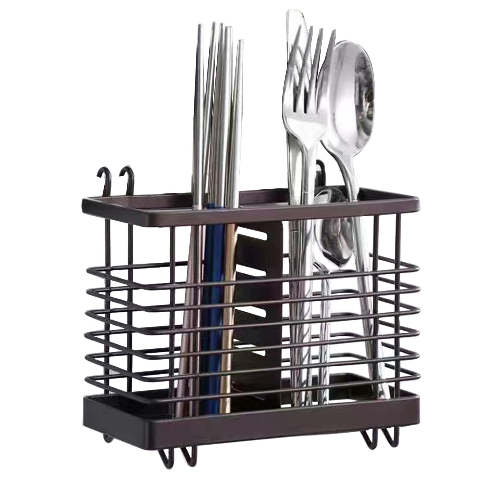 Kitchen Utensils Organizer Drain Cage Spoon Fork Chopstick Storage ...
