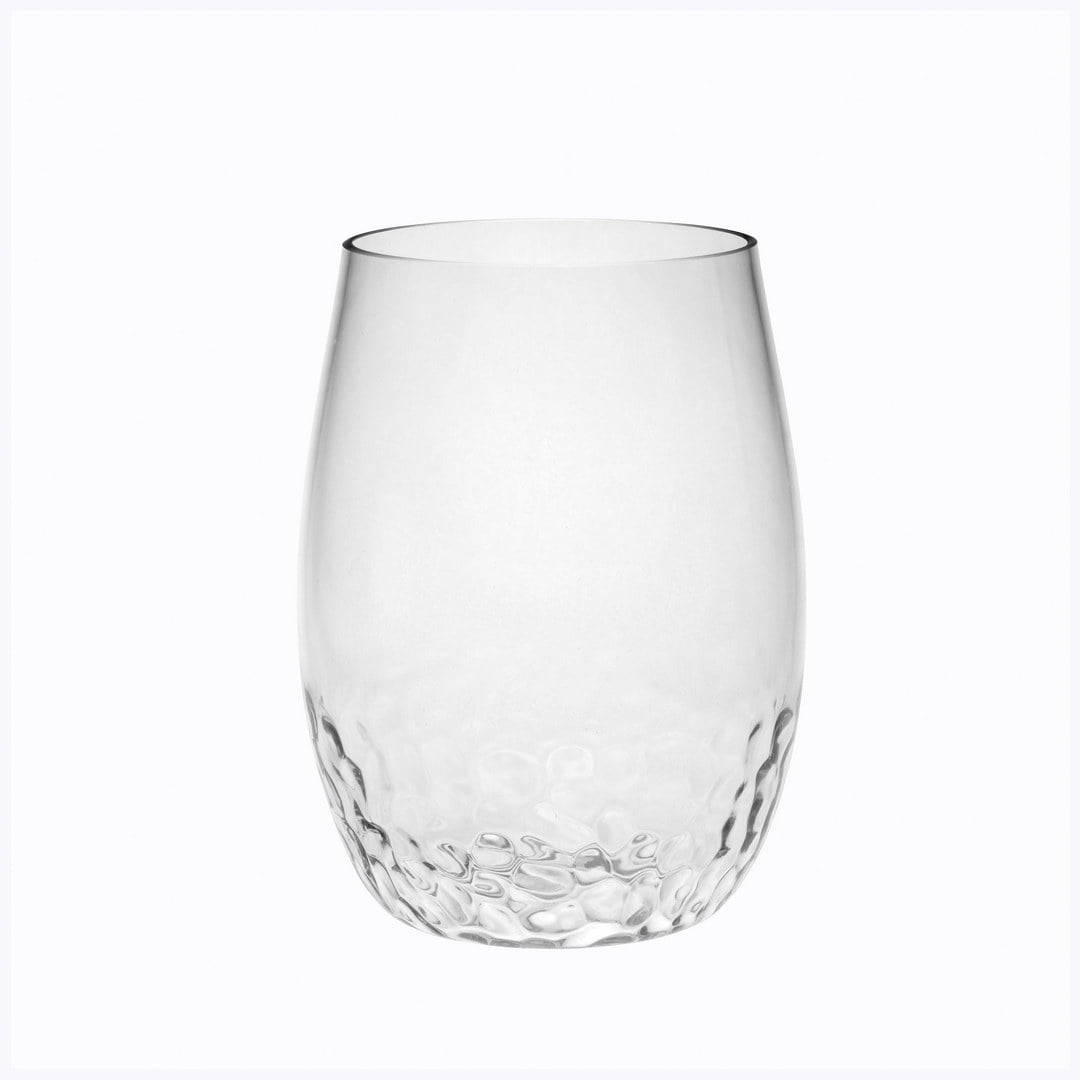 Kitchen Utensils Plastic Wine Glasses Set of 4 (15oz), BPA Free Tritan ...