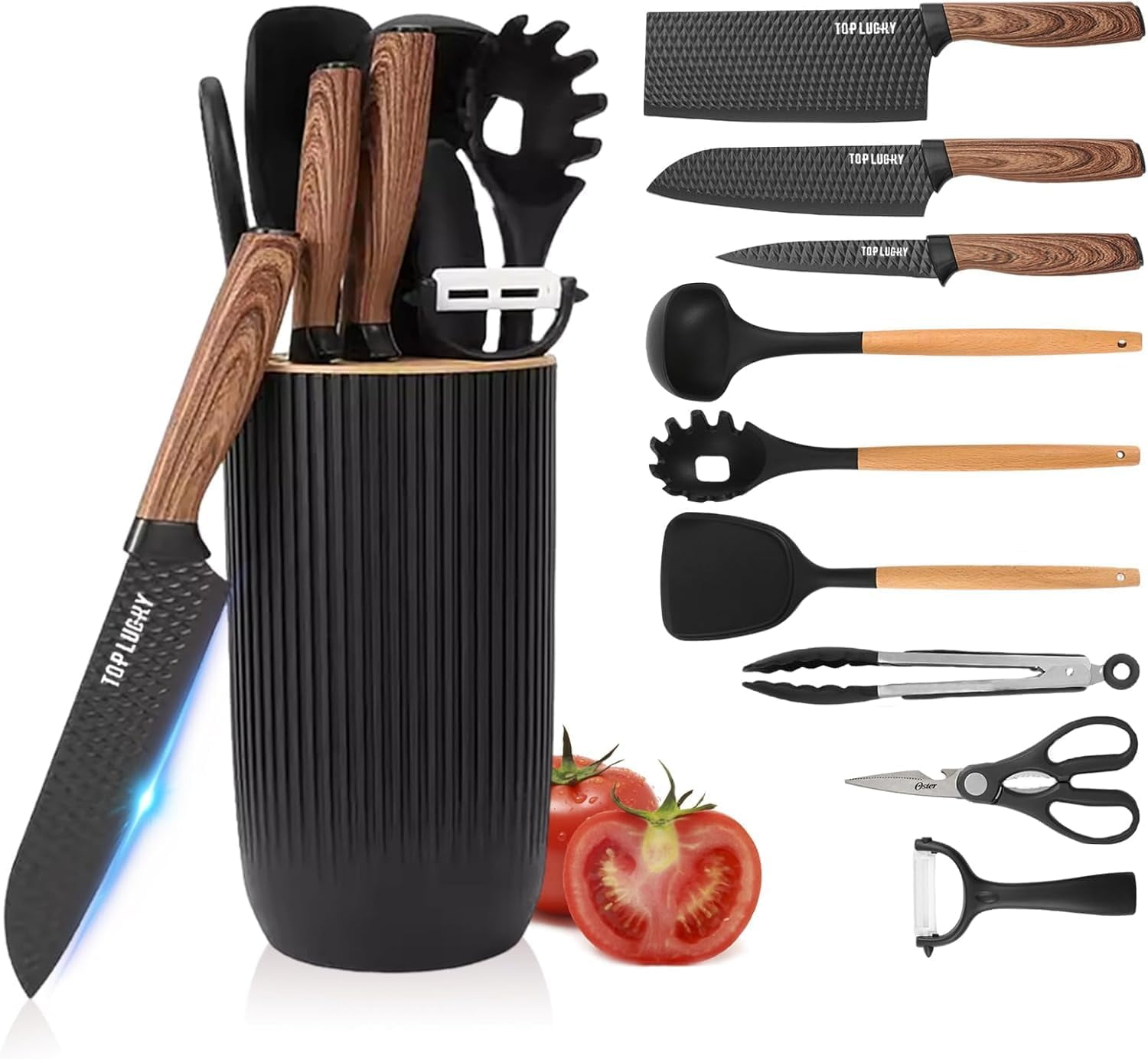 Kitchen Utensils Set, 10 Pieces Silicone Cooking Utensils Set with ...