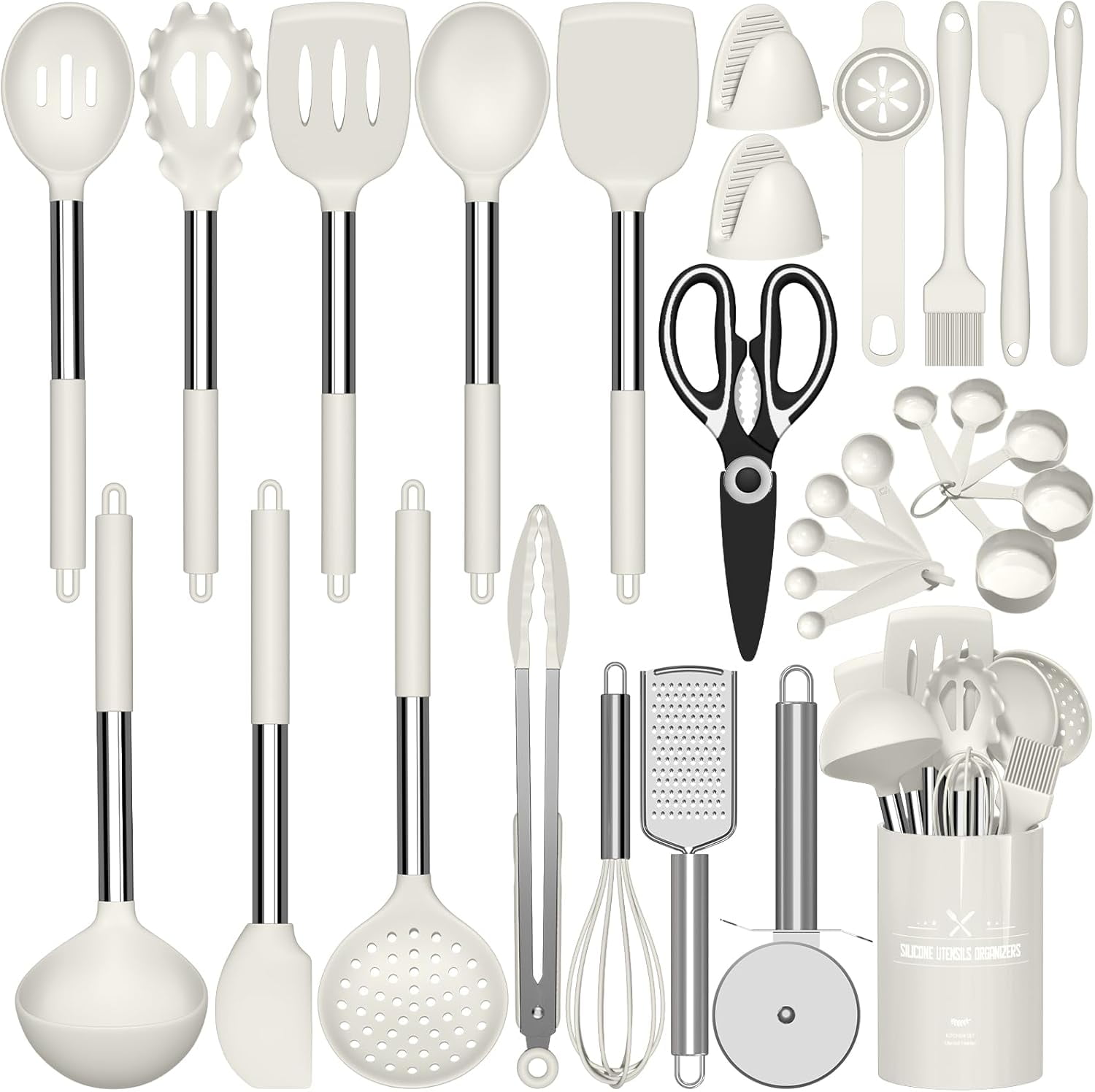 Kitchen Utensils Set- 30 PCS Cooking Utensils with Turner, Spatula ...