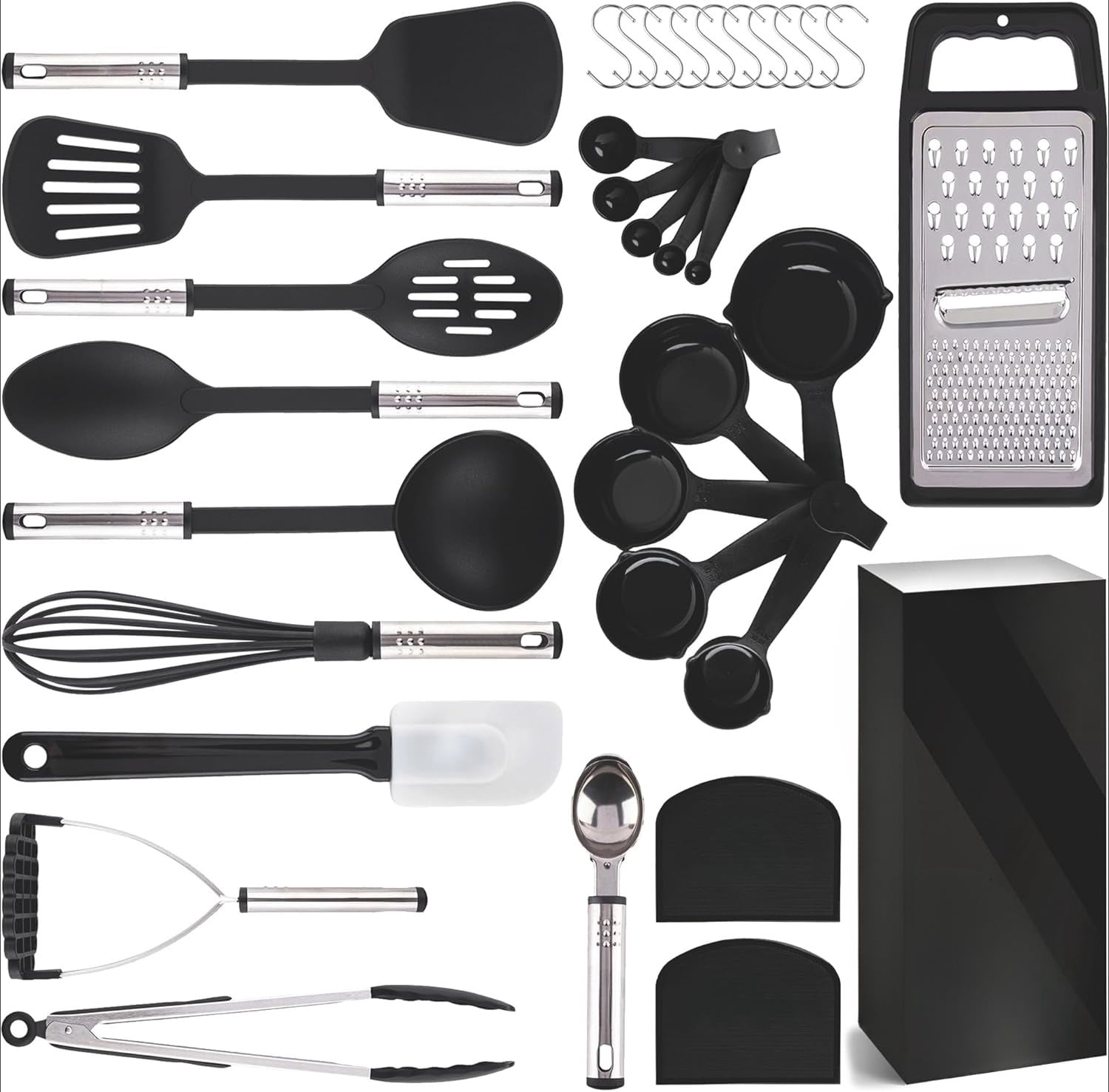 Kitchen Utensils Set 35 PCS Cooking Utensils Set, Nonstick and Heat ...