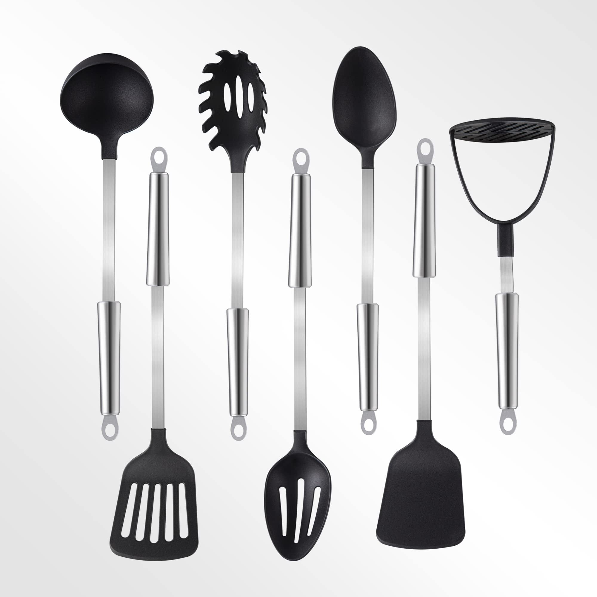 Kitchen Utensils Set, 7PCS Cooking Utensils Set 410F° Heat Resistant ...