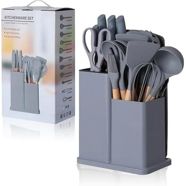 Mad Hungry 4-Piece Silicone Spurtle Set - Spatula, Scoop, Mixing Spoons ...