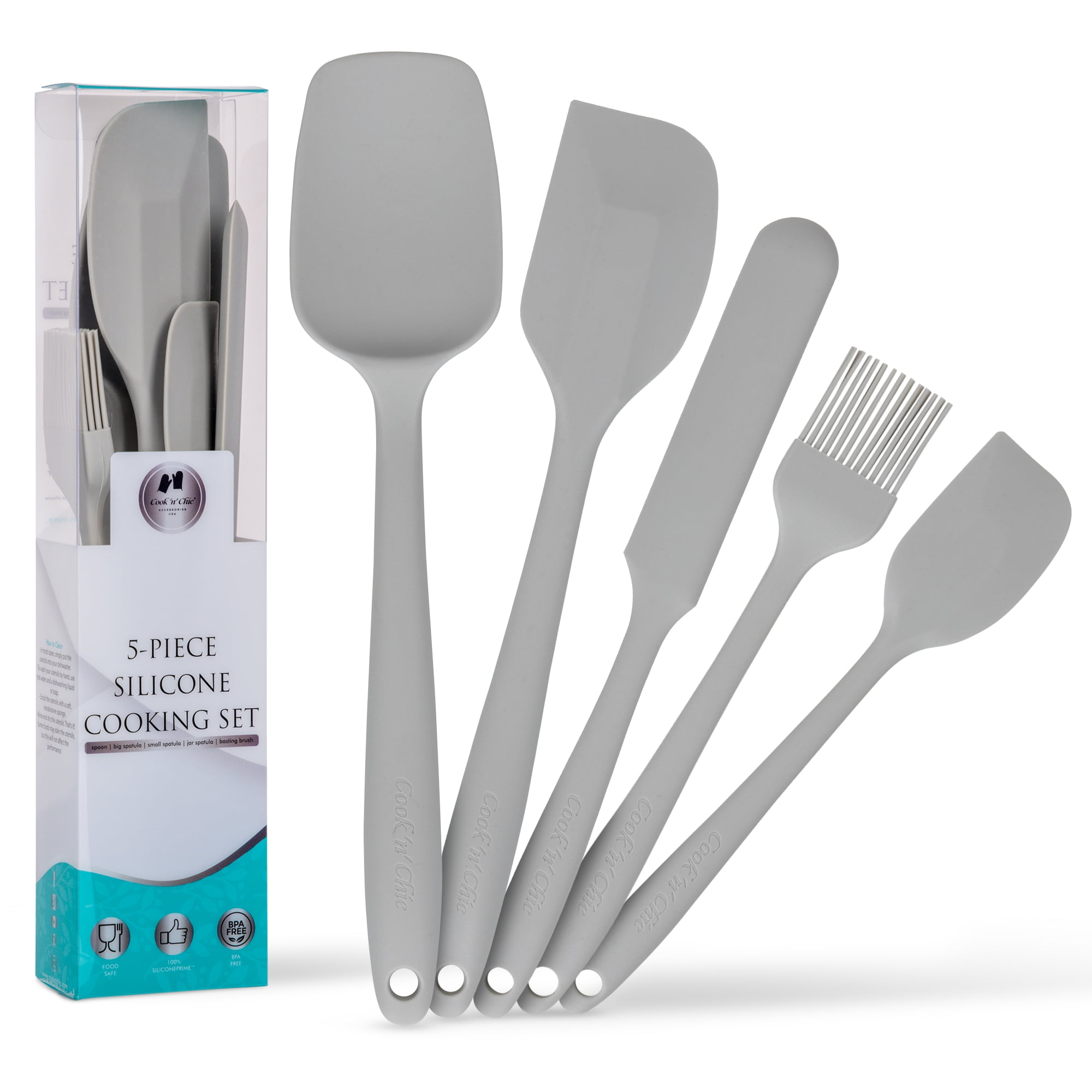 Kitchen Utensils Set | Cooking Set | Platinum Silicone | Durable | Food ...
