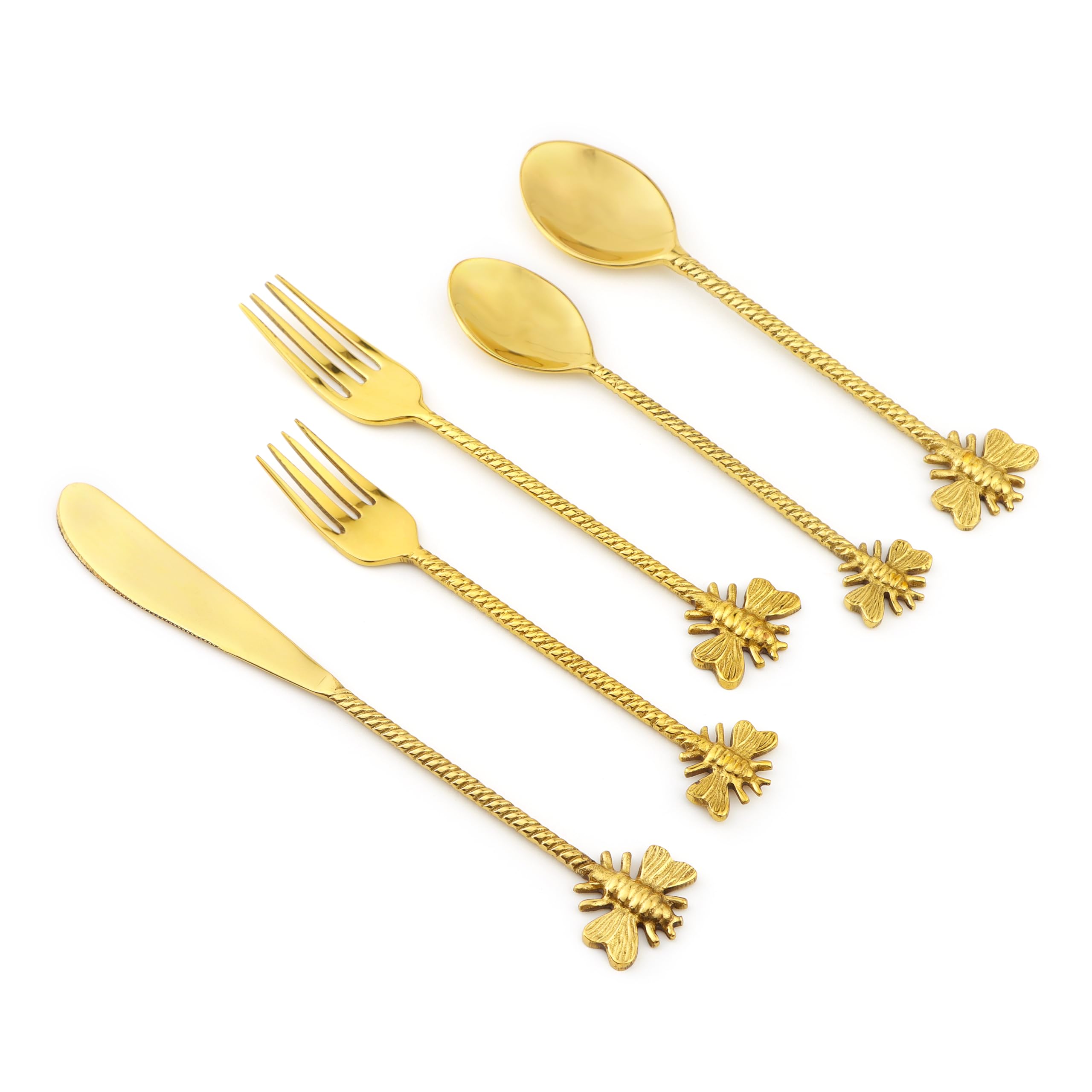 Kitchen Utensils Set, Silverware Dinnerware Sets, Black Utensil Corelle ...