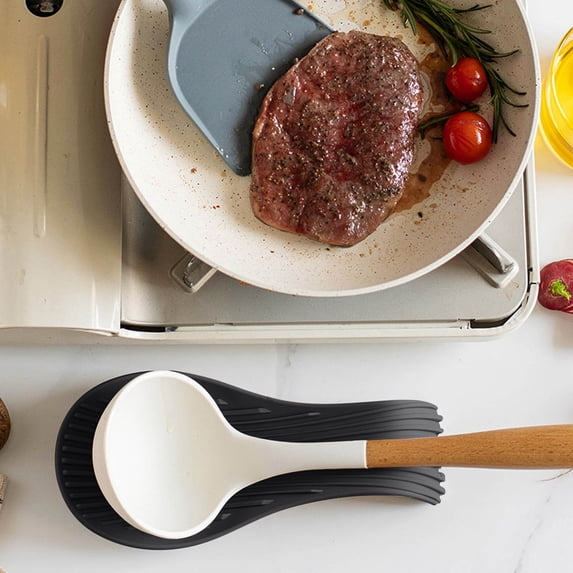 Kitchen Utensils Tray, Spoon Rest & Spatula Holder - Countertop ...