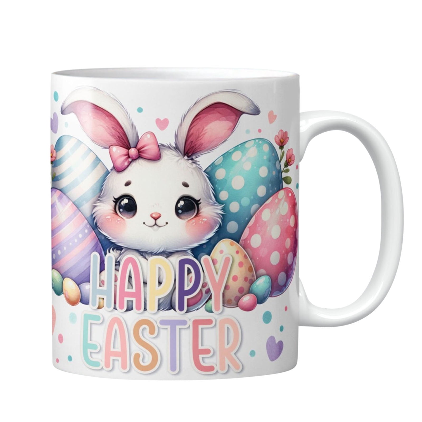 Kitchen Utensils Kezqiaxn Easter Rabbit Ceramic Coffee Mark Cup Home ...