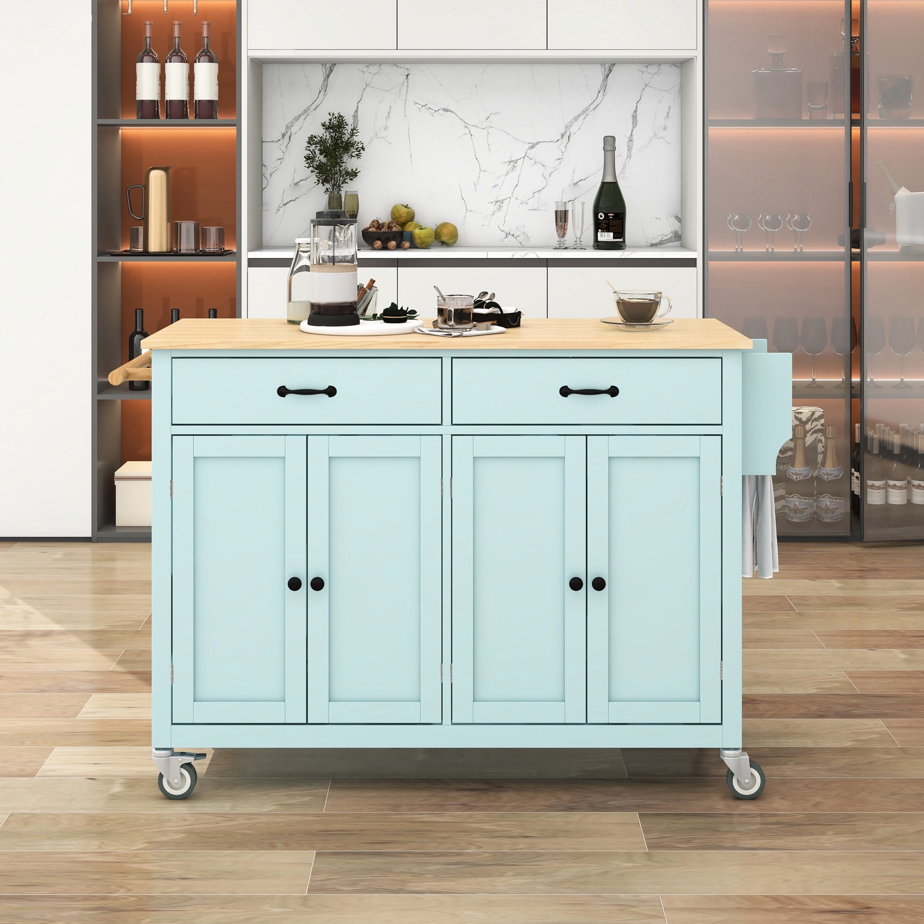 Kitchen Utility Island with Drawers | Ample Storage for Utensils ...