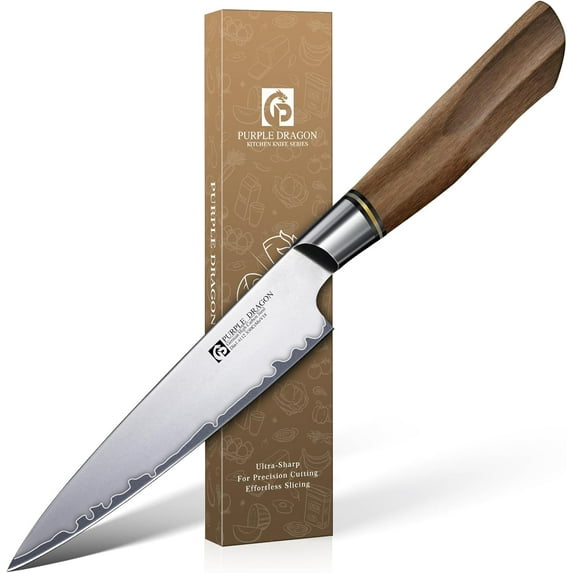 Kitchen Utility Knife 5.1 Inch, Vg10 Steel Ultra Sharp Blade, Small ...