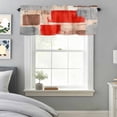 Kitchen Valances for Window, Abstract Graffiti Color Block Light ...
