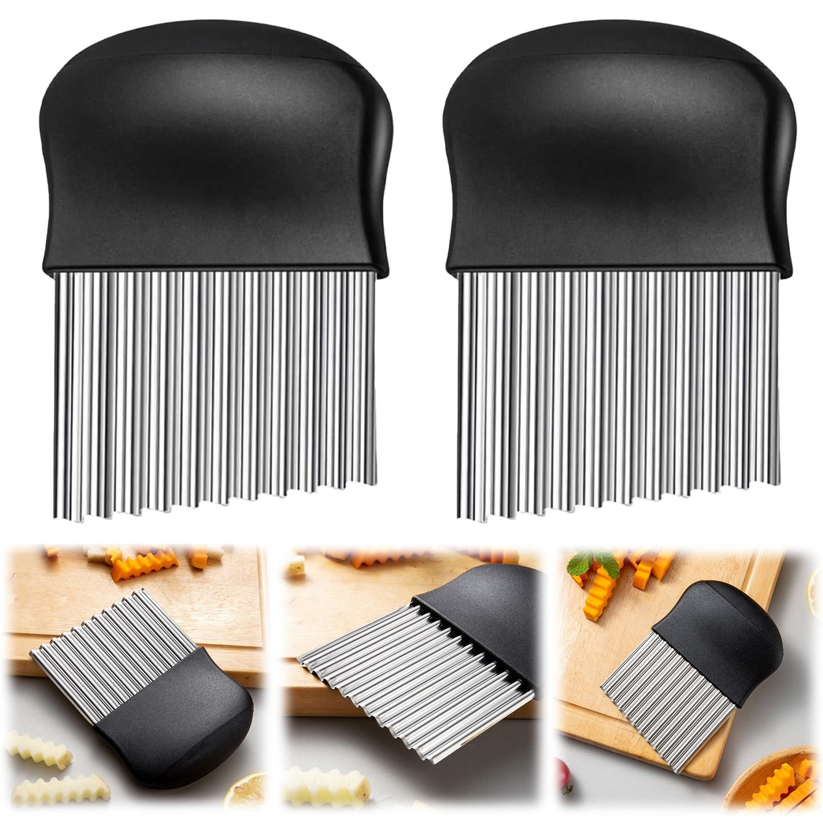 Kitchen: Vegetable Cutter Spring Shap, Large French Fry Slicer 1/2/3Pc ...