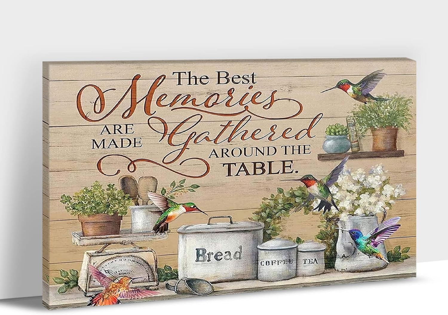 Kitchen Wall Art - Farmhouse Canvas Wall Art, Vintage Kitchen Sign ...